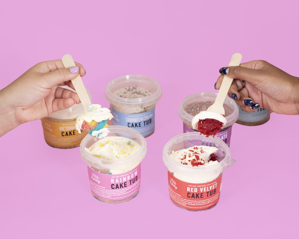 Cake Tub Bundle | Gluten-Free & Dairy-Free | UK Delivery – Vida Bakery